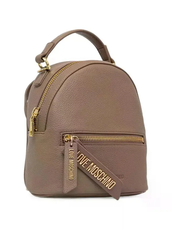 Moschino Logo-tag Pebbled Backpack