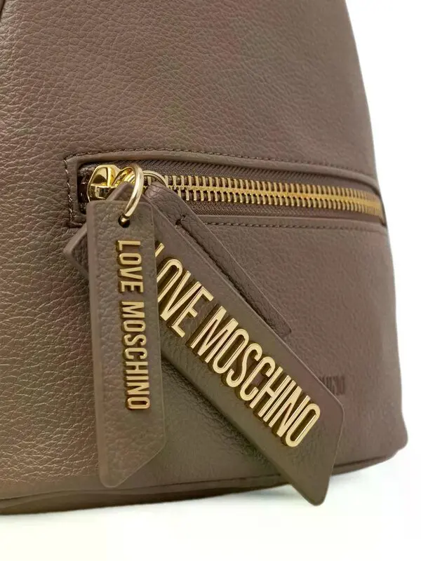 Moschino Logo-tag Pebbled Backpack