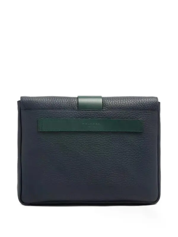 PIQUADRO Buckle-fastening Leather Laptop Bag