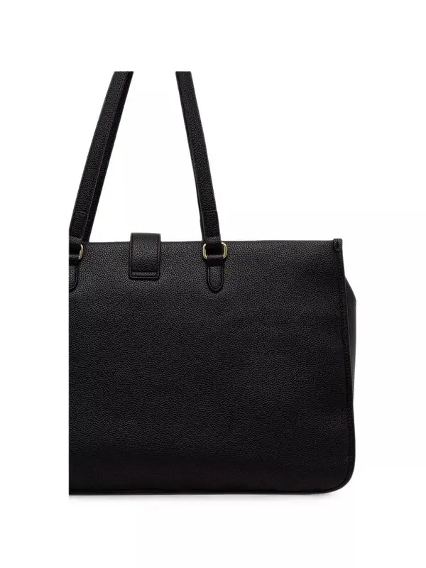 Moschino Logo-plaque Bag-charm Tote Bag - Black