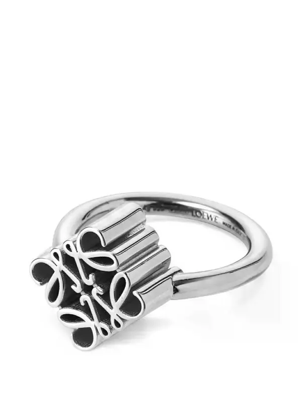 Loewe Anagram Sterling Ring - Silver