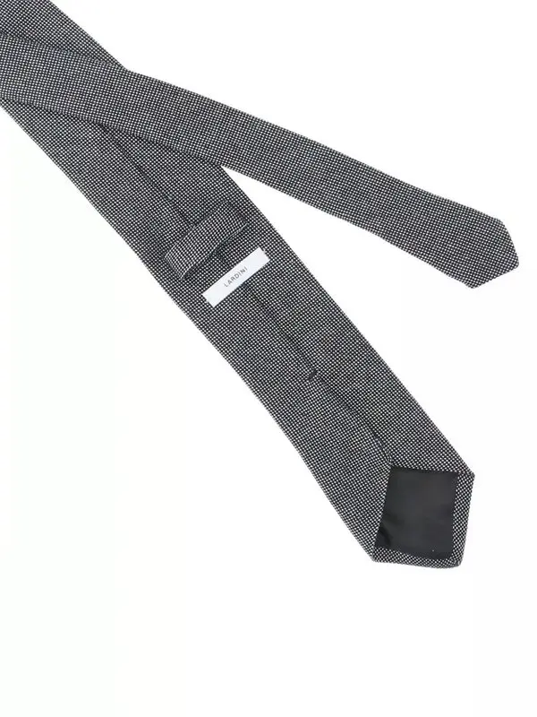LARDINI Micro-pattern Wool Tie
