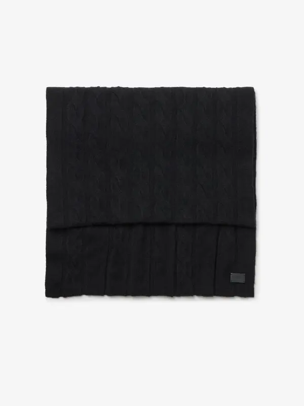 HOUSE OF DAGMAR Cashmere Blend Faded Cable Scarf