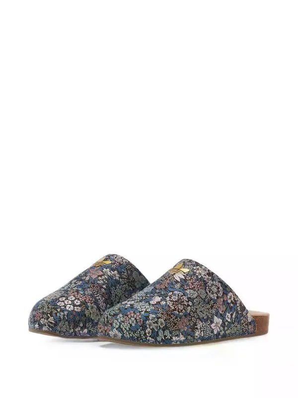 Adidas X Liberty London Adimule Floral-print Mules - Blue