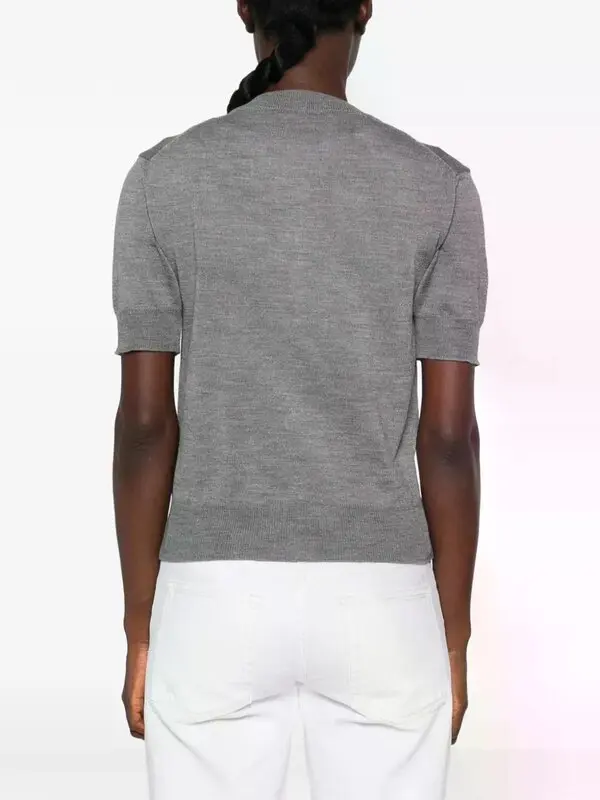 AMI Paris De Coeur Short-sleeve Cardigan