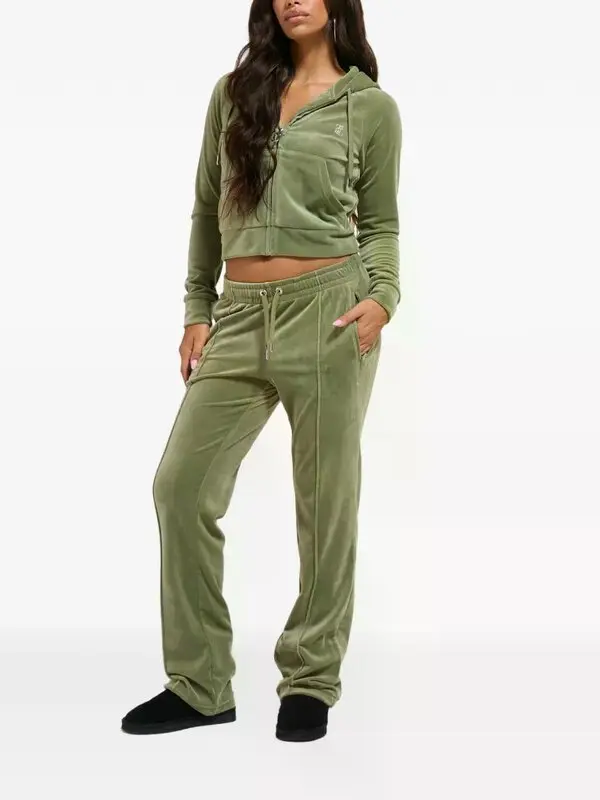 Juicy Couture Diamanté-logo Track Pants - Green
