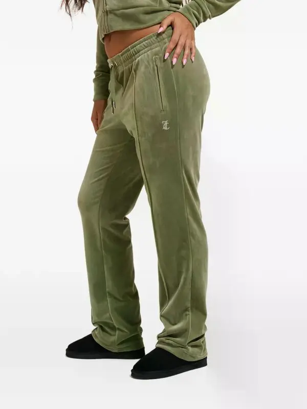 Juicy Couture Diamanté-logo Track Pants - Green