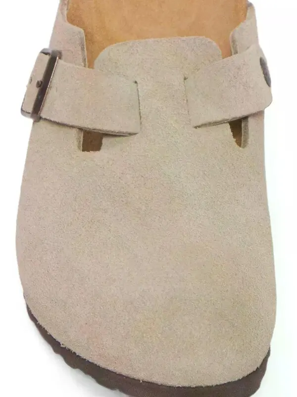 BIRKENSTOCK Boston Suede Flat Mules