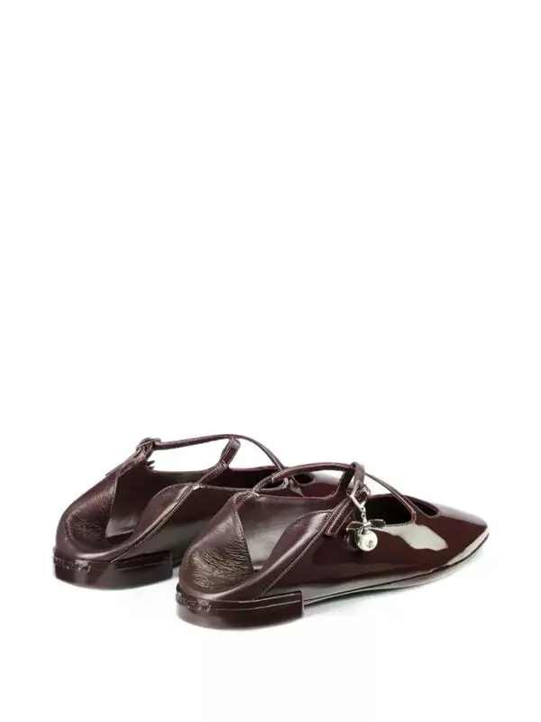 JIMMY CHOO Eleri Crossover-strap Flat Pumps