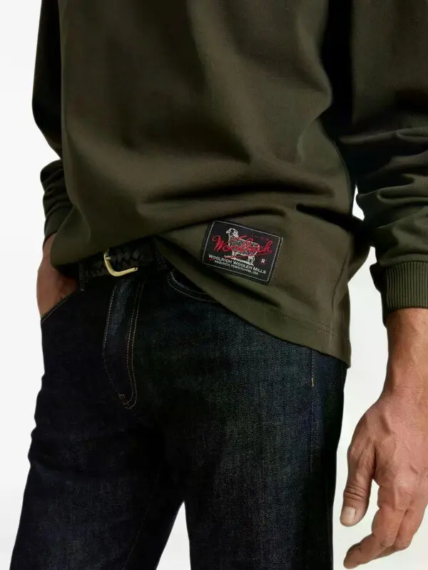 Woolrich Logo-patch Cotton Sweatshirt