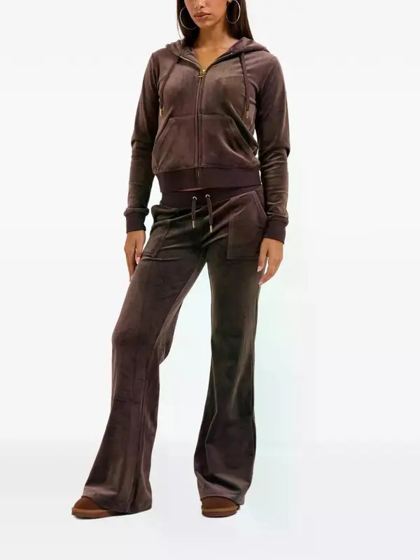 Juicy Couture Velour-finish Track Pants - Brown