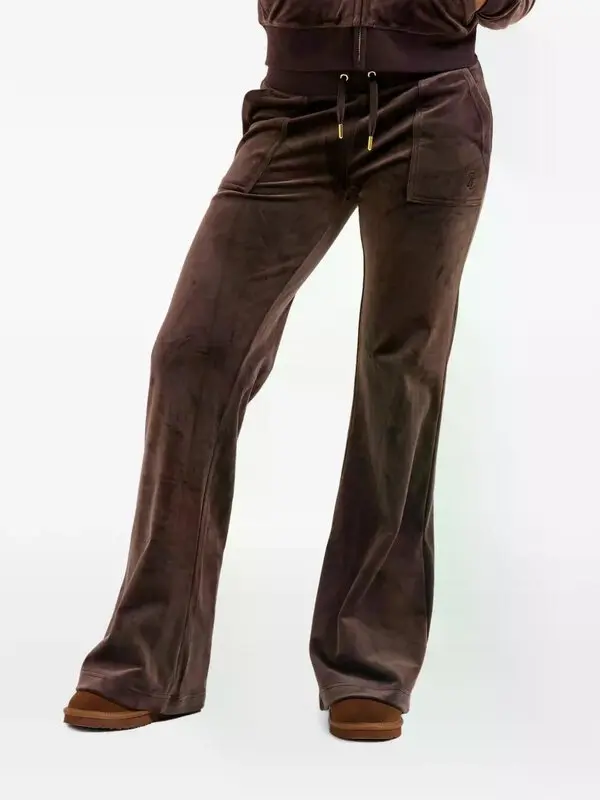 Juicy Couture Velour-finish Track Pants - Brown