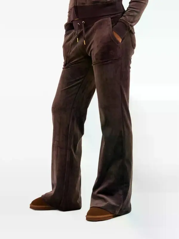 Juicy Couture Velour-finish Track Pants - Brown