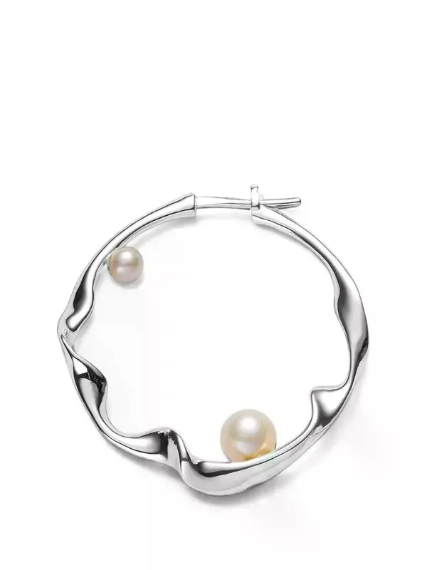 MARIA BLACK Tide Pearl-embellished Hoop Earring