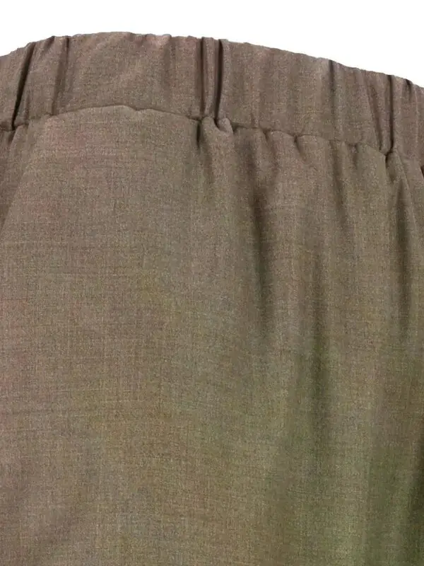 Dusan Elasticated-waistband Carrot-leg Trousers