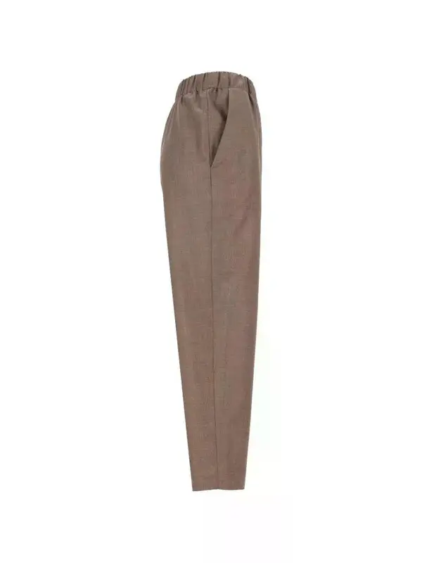 Dusan Elasticated-waistband Carrot-leg Trousers