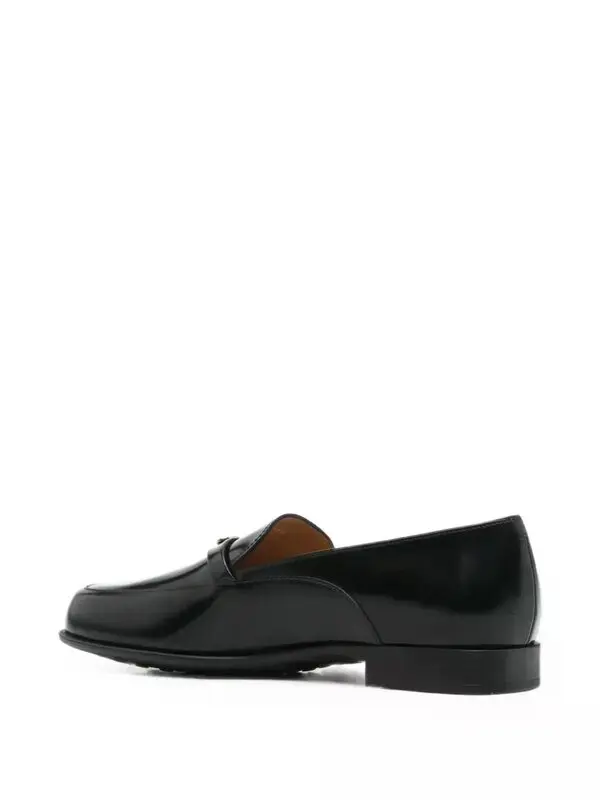 TOD'S Logo-plaque Leather Loafers