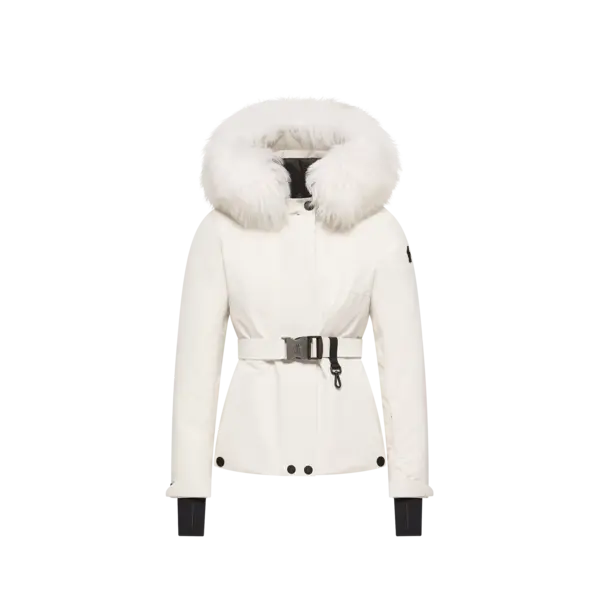 Moncler Laplance Gore-tex Shearling-trimmed Hooded Insulated Ski Jacket - White