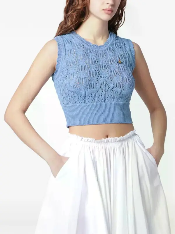 VIVIENNE WESTWOOD Ribbed-hem Knit Top