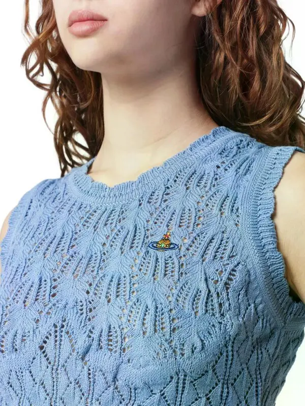 VIVIENNE WESTWOOD Ribbed-hem Knit Top