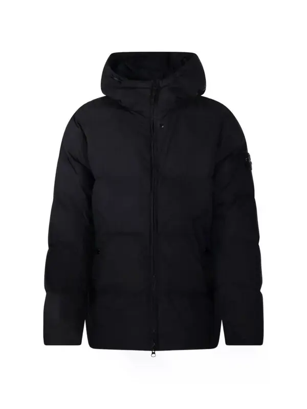 Stone Island 4100037 Crinkle Reps Ny Down Jacket - Black