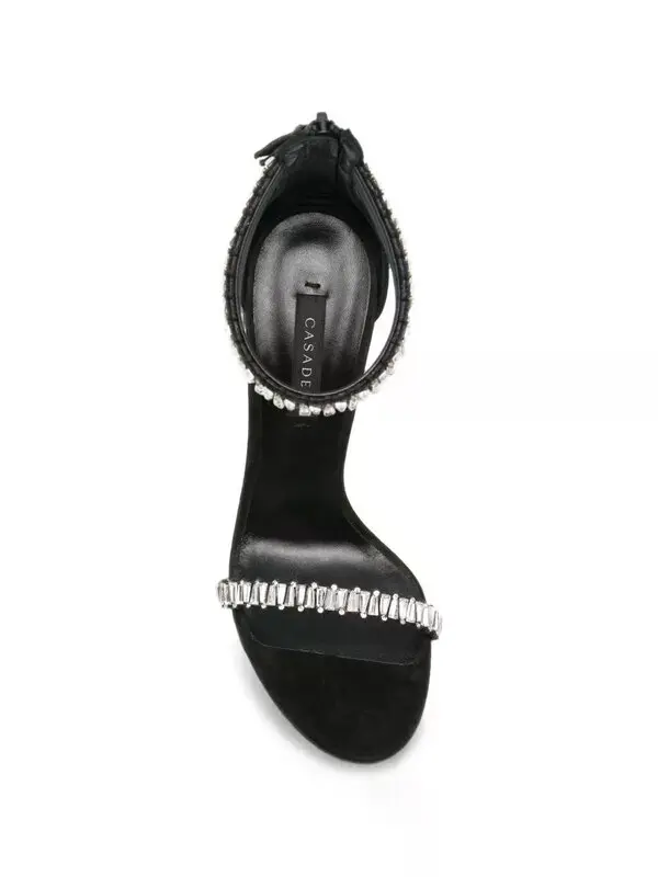 Casadei Crystal-embellished Stiletto Sandals