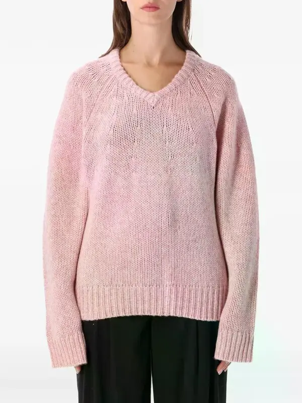 LISA YANG Aloia Chunky-knit V-neck Sweater