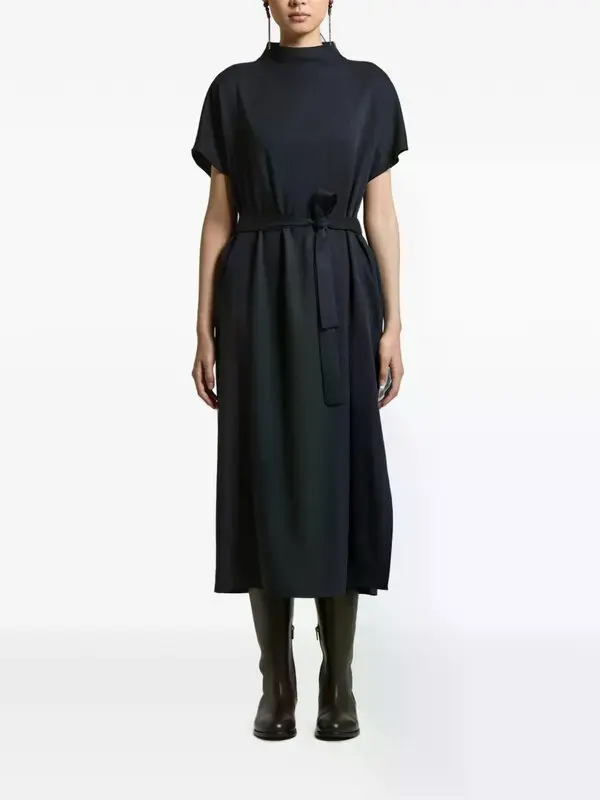 Peserico Belted Chain-trim Midi Dress