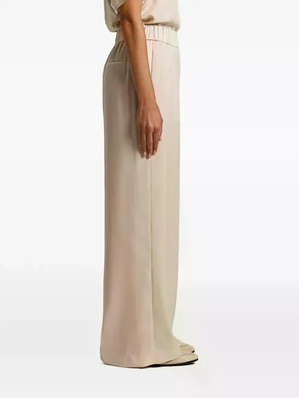 Peserico Elasticated-waistband Wide-leg Trousers