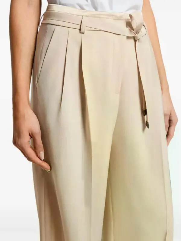 Peserico Pleated Belted Trousers