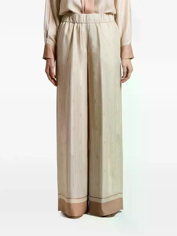 Peserico Striped Palazzo Pants