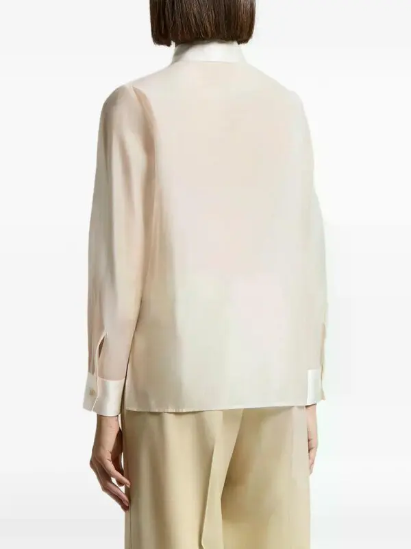 Peserico Long-sleeved Sheer Shirt