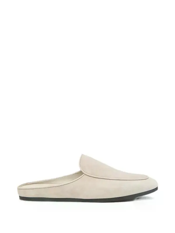 Peserico Suede-finish Flat Mules
