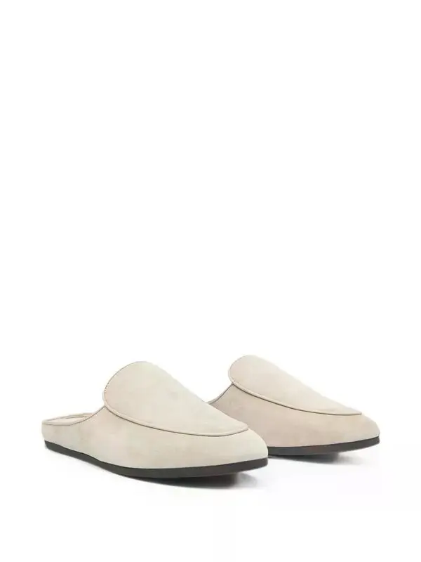 Peserico Suede-finish Flat Mules