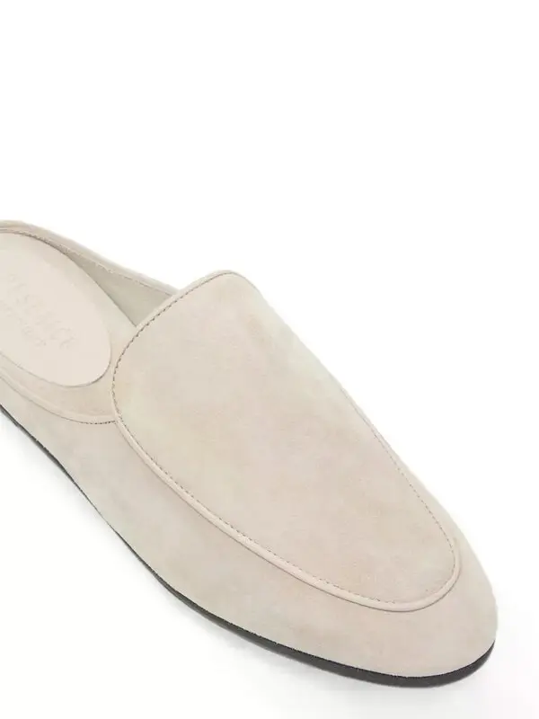 Peserico Suede-finish Flat Mules