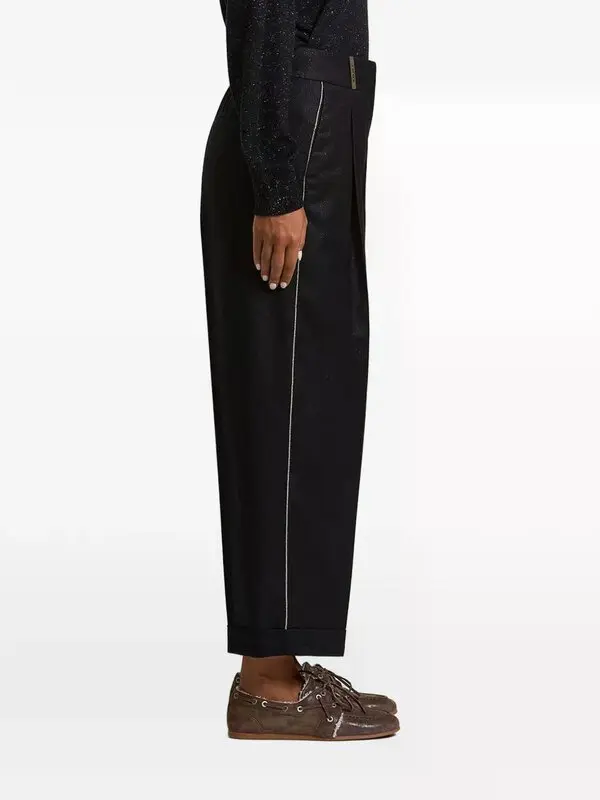 Peserico Pleated Turn-up Trousers