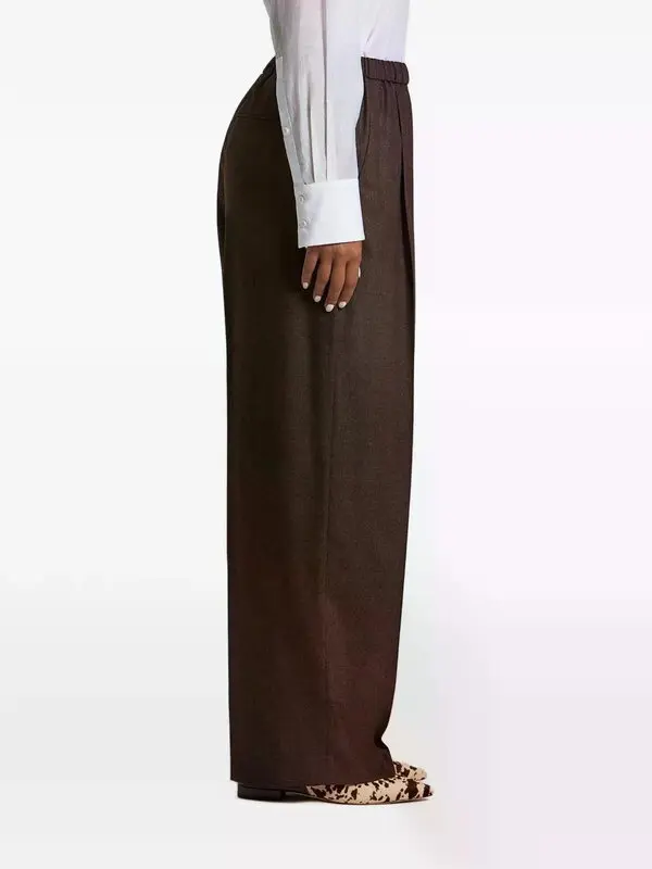 Peserico Elasticated Wide-leg Trousers