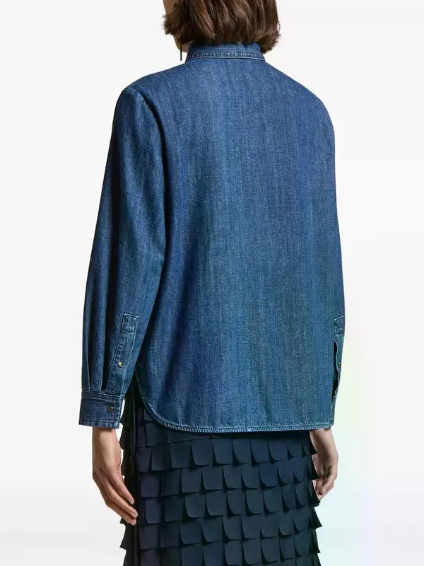 Peserico Tie-detail Denim Shirt