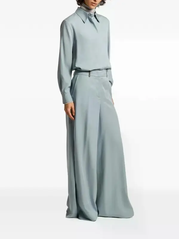 Peserico Pleat-detail Palazzo Pants