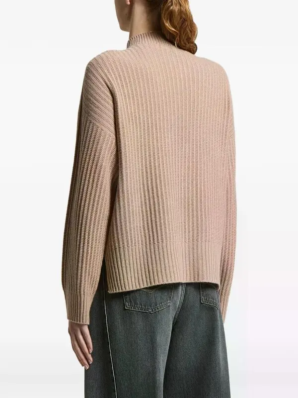 Peserico Ribbed-knit Mock-neck Sweater