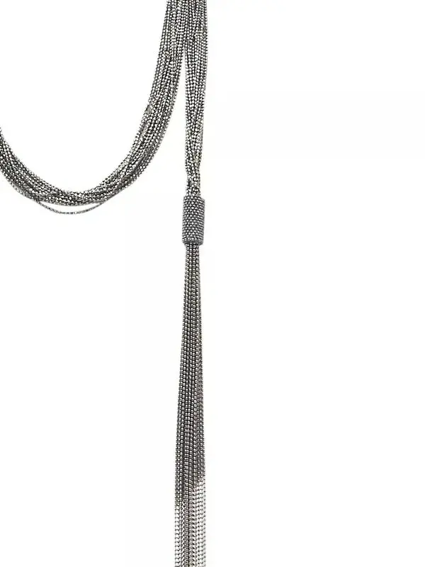 Peserico Multi-strand Tassel Necklace