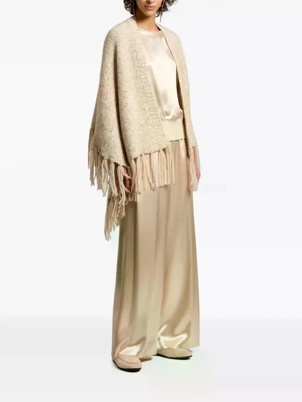 Peserico Satin-finish Elasticated-waistband Palazzo Pants