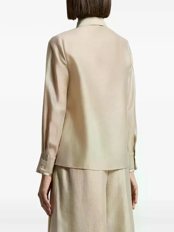 Peserico Beaded-trim Long-sleeved Shirt