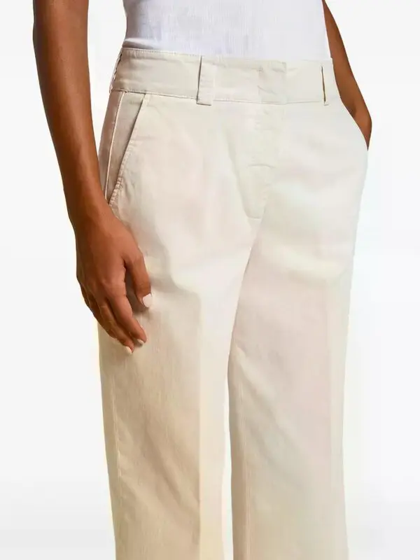 Peserico Pressed-crease Wide-leg Trousers