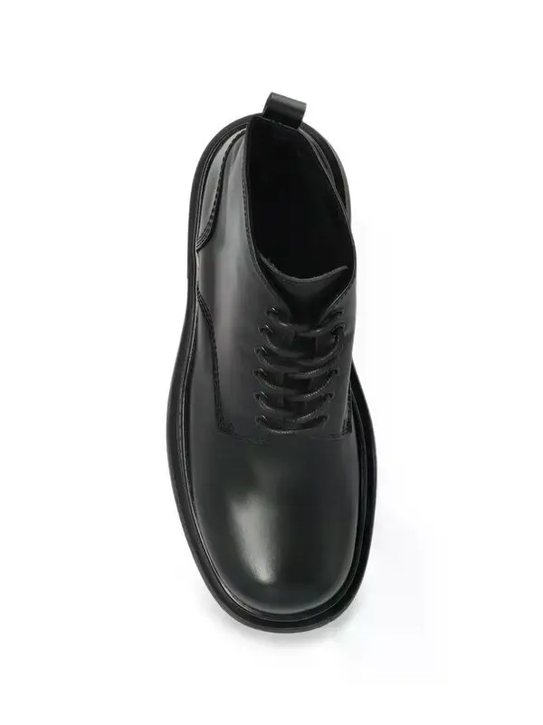 AMI Paris Lace-up Leather Combat Boots