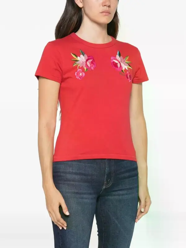 Kenzo Floral-embroidered T-shirt