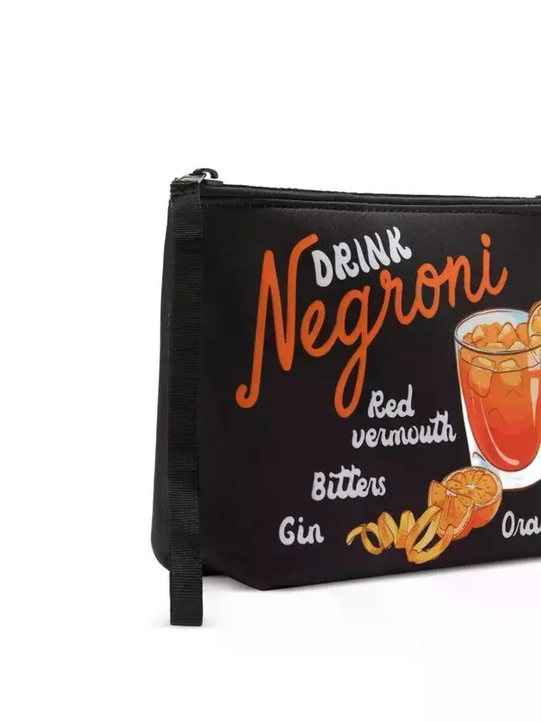 MC2 SAINT BARTH Aline Graphic-print Logo-print Clutch Bag
