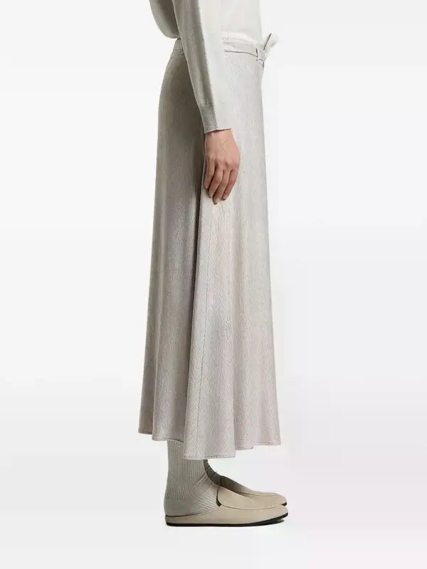 Peserico Ribbed-knit Midi Skirt