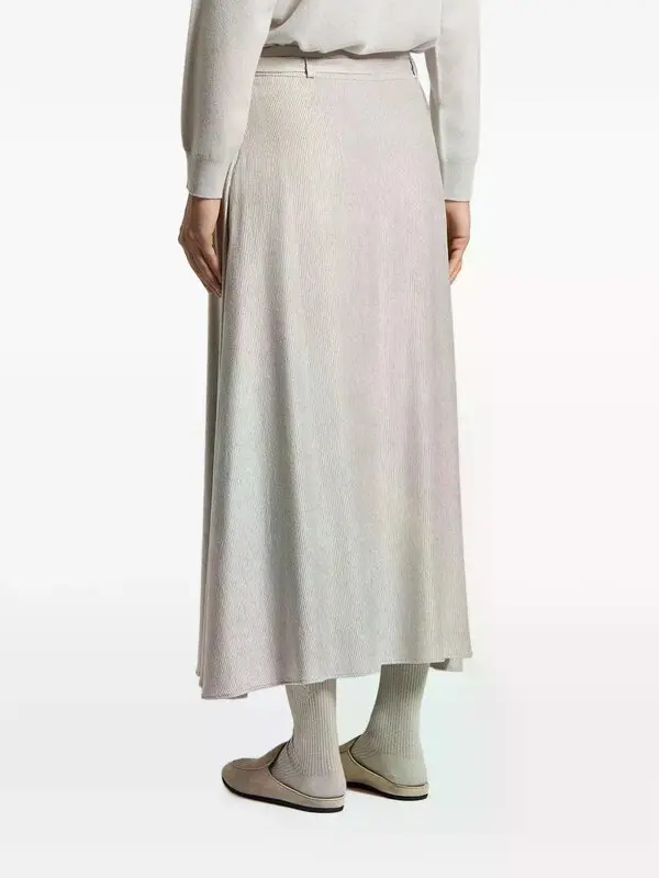 Peserico Ribbed-knit Midi Skirt