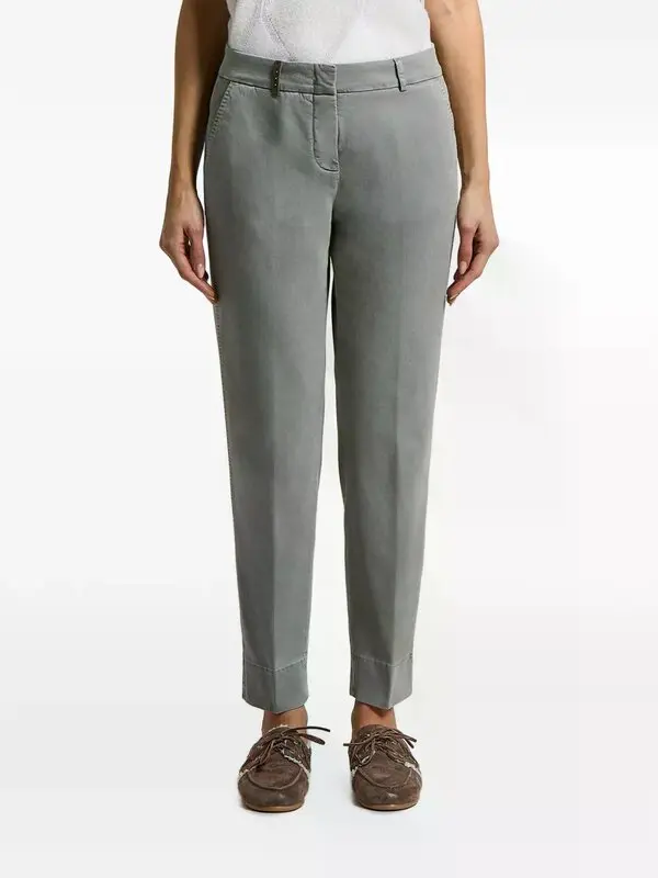Peserico Pressed-crease Trousers - Grey